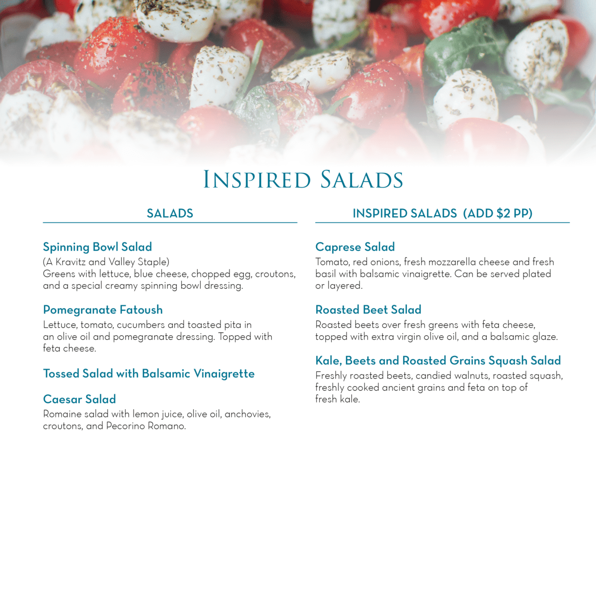 Formal Catering - INSPIRED CATERING™ by Kravitz