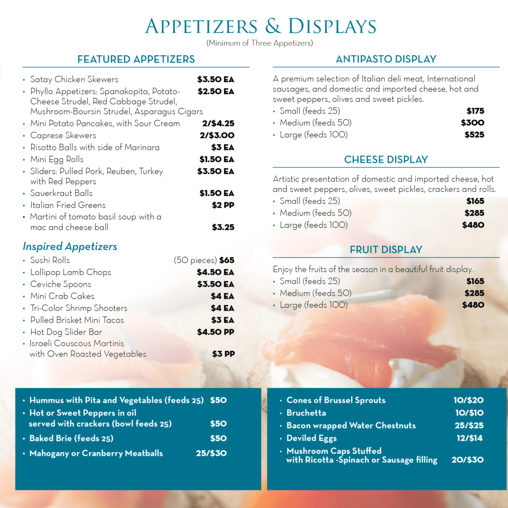 Formal Catering - INSPIRED CATERING™ by Kravitz