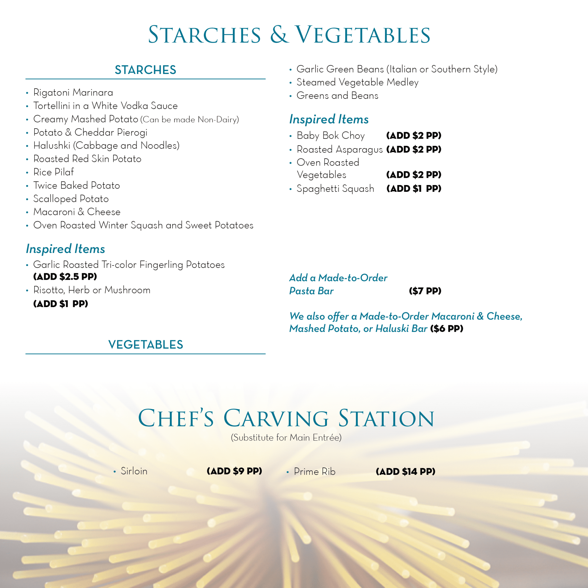 Formal Catering - INSPIRED CATERING™ by Kravitz